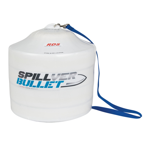 Spillver Bullet Hazmat Boom, Hazmat, 50' L x 5" W, 14 gal. Absorbancy ...