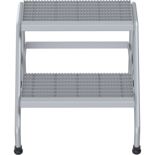 Vestil Aluminum Step Stand, 2 Step(s), 22-13/16" W x 24-9/16" L x 20" H ...