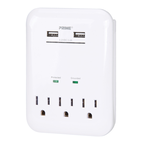 Prime Prime® USB Charger with Surge Protector XG782 | Equipment World