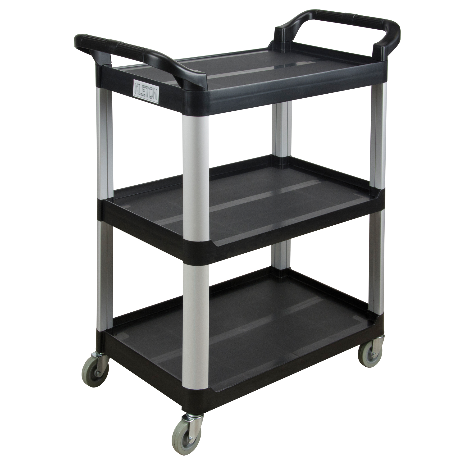 KLETON Utility Cart, 3 Tiers, 16-3/4" x 37" x 33-1/2", 250 lbs ...