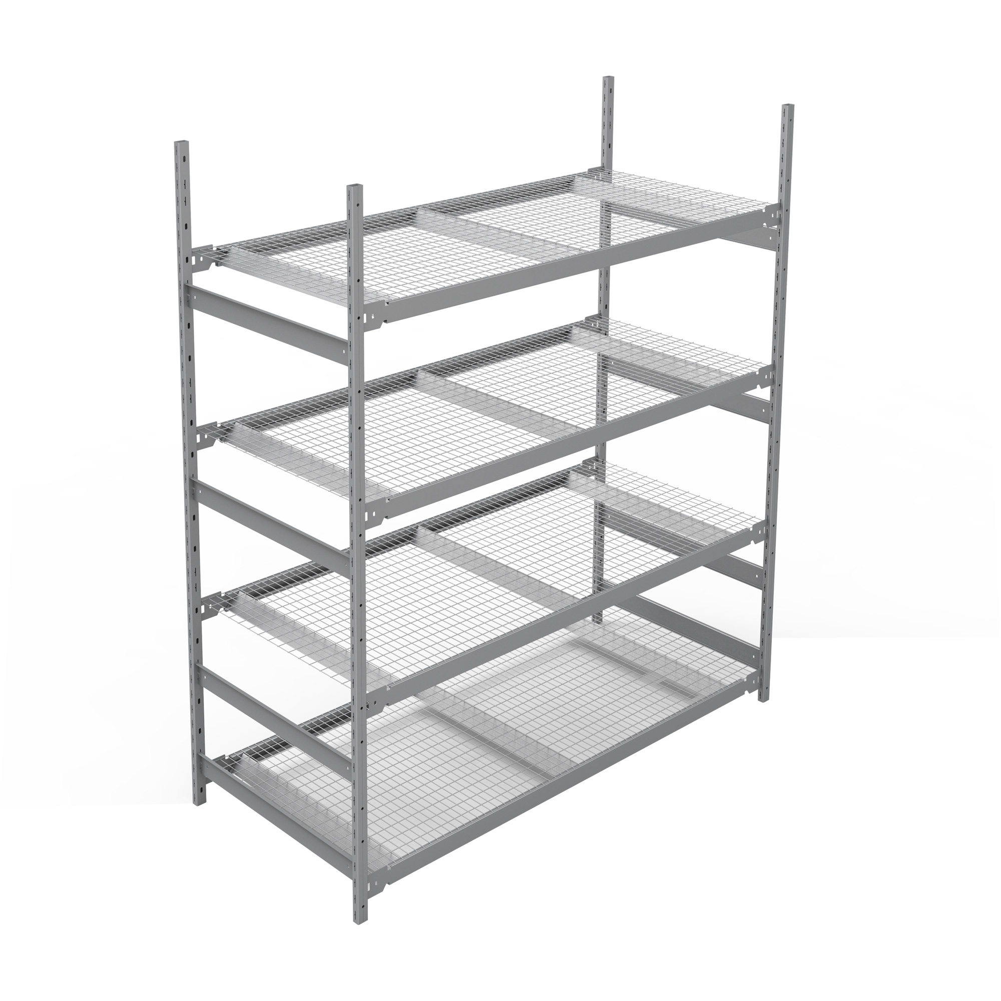 Metalware Wide Span Storage Shelving, Steel, Boltless, 800 lbs ...